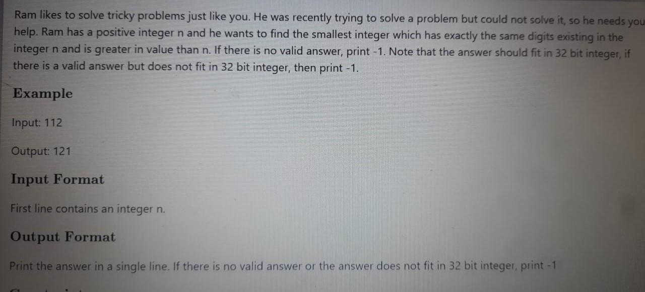 Solved Ram likes to solve tricky problems just like you. He | Chegg.com