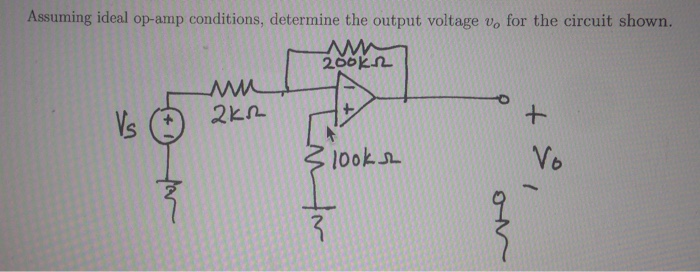 Solved Assuming ideal op-amp conditions, determine the | Chegg.com