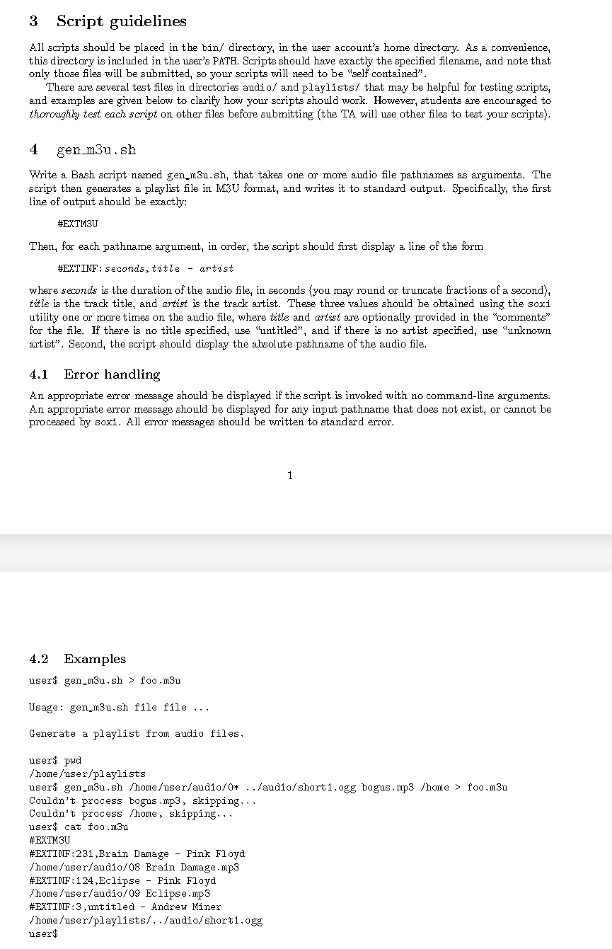Solved \( 3 \quad \) ﻿Script guidelinesAll scripts should be | Chegg.com