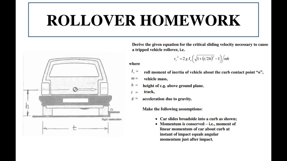 Solved ROLLOVER HOMEWORK Derive the given equation for the | Chegg.com