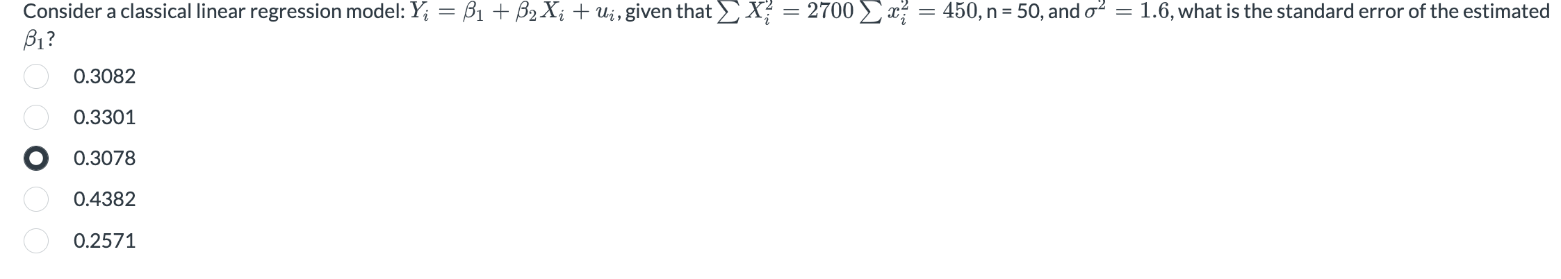 Solved Consider a classical linear regression model: | Chegg.com Solved Consider a classical linear regression model: | Chegg.com