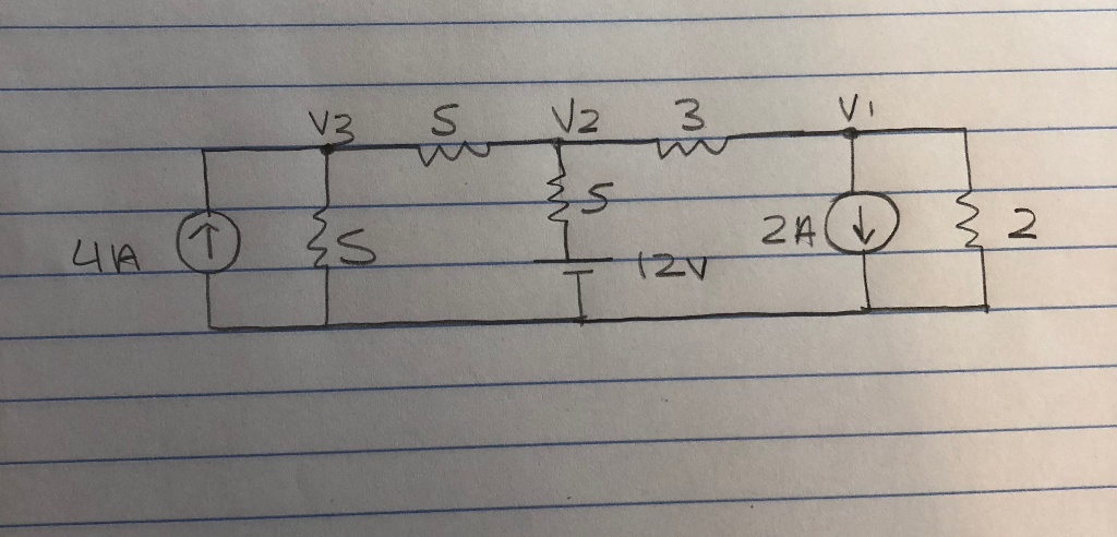 Solved In the circuit shown, find V1, V2, V3, and V4 and | Chegg.com