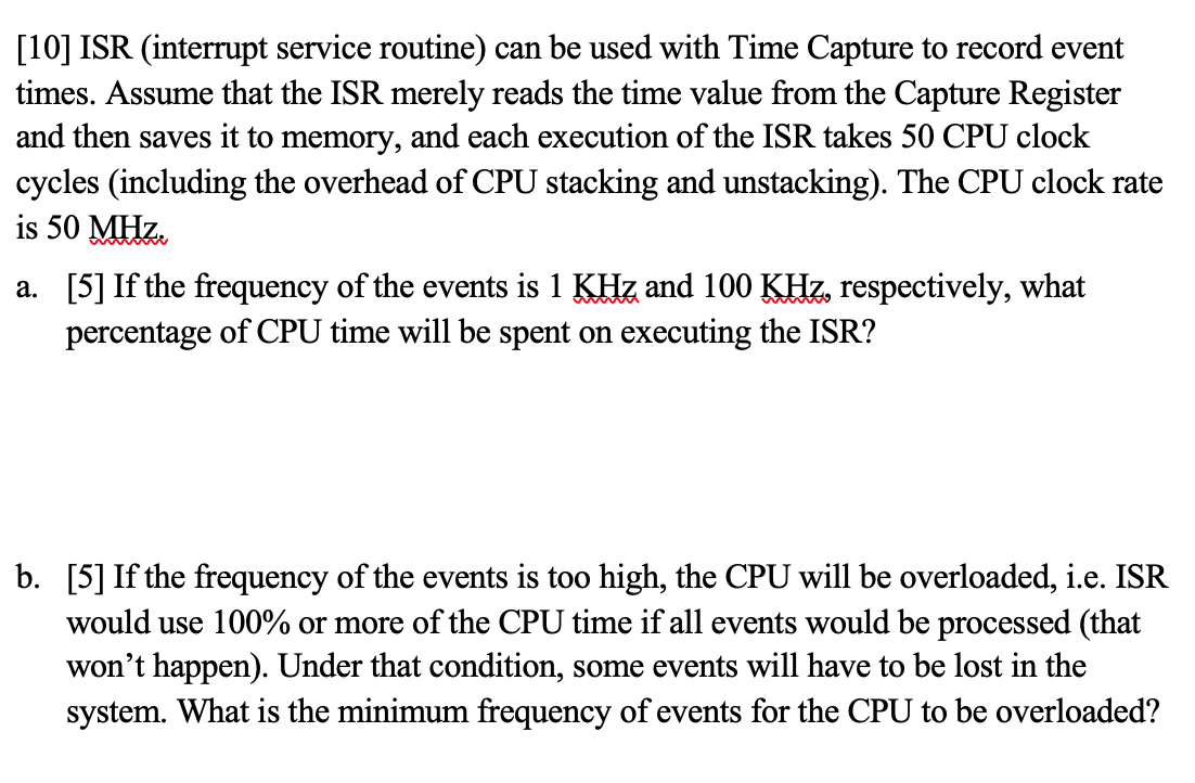[5] The following picture shows an input digital | Chegg.com