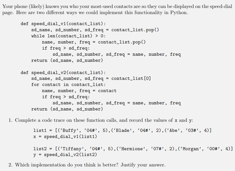 Solved Your phone (likely) knows you who your most-used | Chegg.com