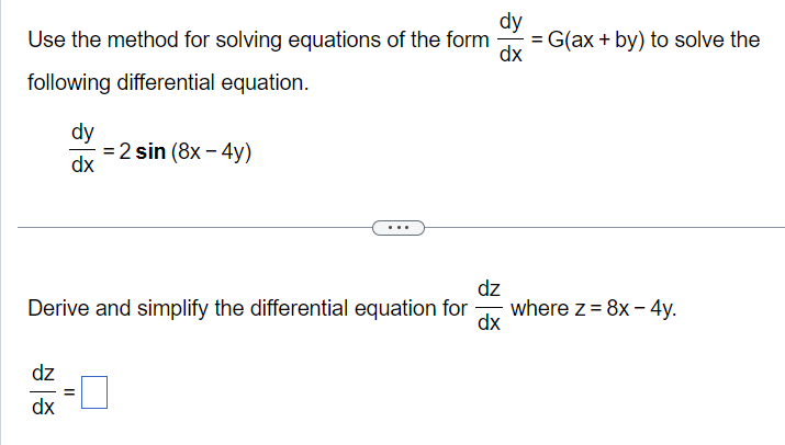 Solved Use the method for solving equations of the form | Chegg.com