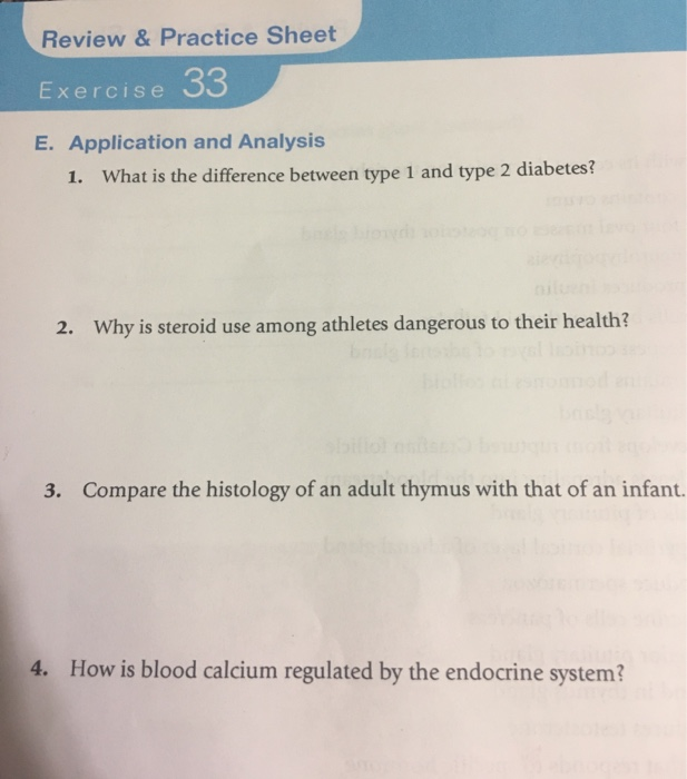 Solved Review &Practice Sheet 33 Exercise E. Application and | Chegg.com