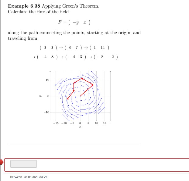 Solved by an EXPERT Example 6.38 ﻿Applying Green's Theorem.Calculate the | Chegg.com