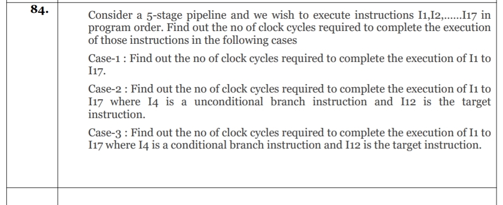 Solved Consider a 5 -stage pipeline and we wish to execute | Chegg.com