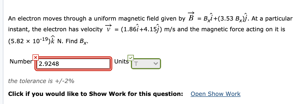 Solved An electron moves through a uniform magnetic field | Chegg.com
