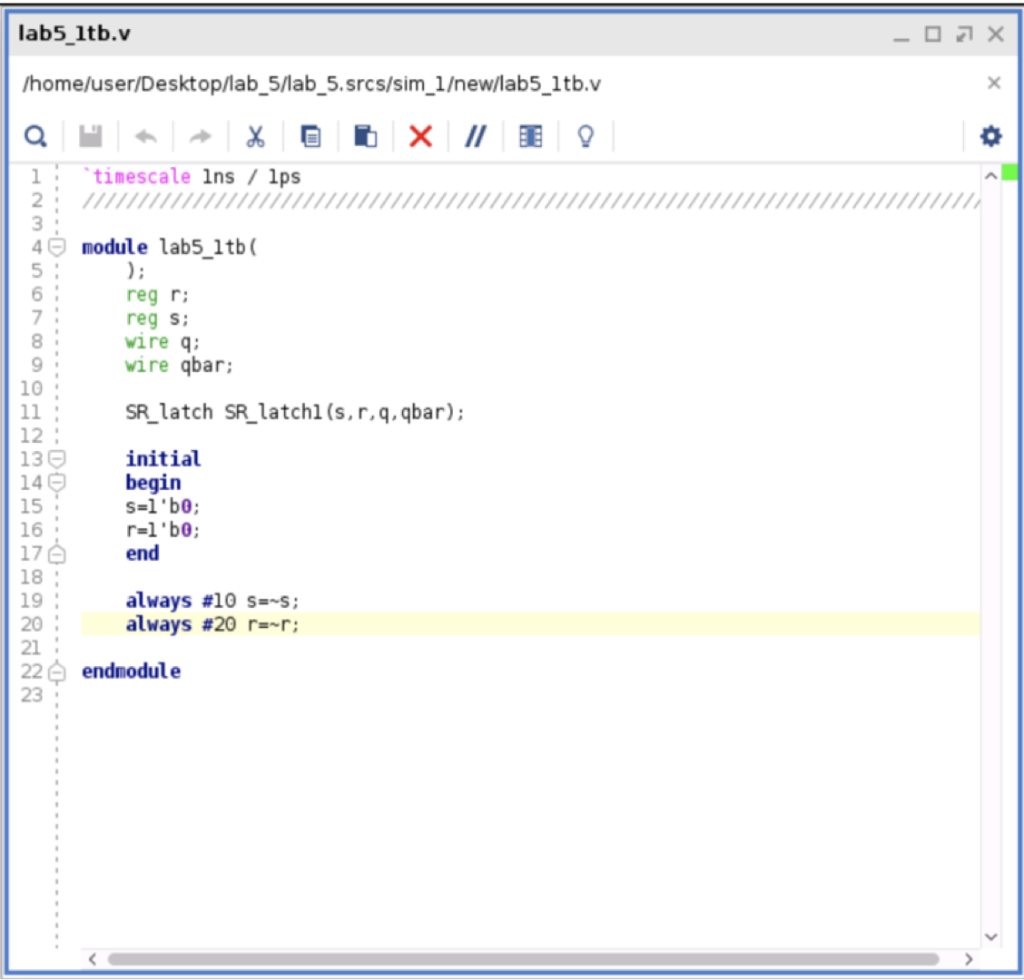 Experiments 1. Design and simulate a S-R latch using | Chegg.com
