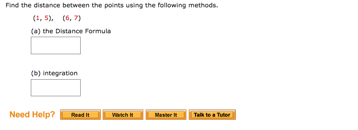 Solved Find the distance between the points using the | Chegg.com