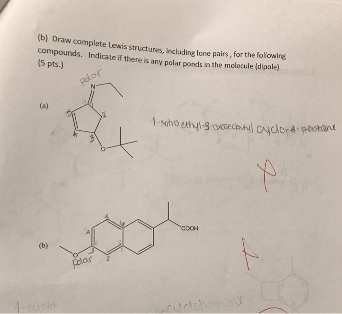 Solved Draw complete Lewis structures, including lone pairs, | Chegg.com