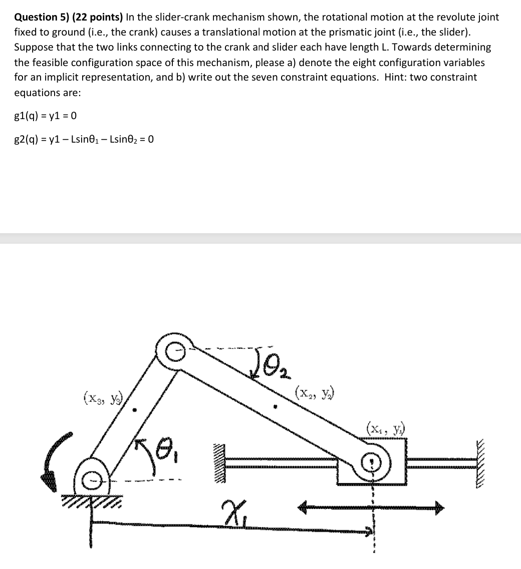 Solved In ﻿the slider-crank mechanism shown, the rotational | Chegg.com