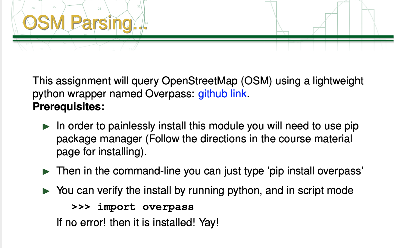 6830 OSM Getting Started... Below is an example of | Chegg.com
