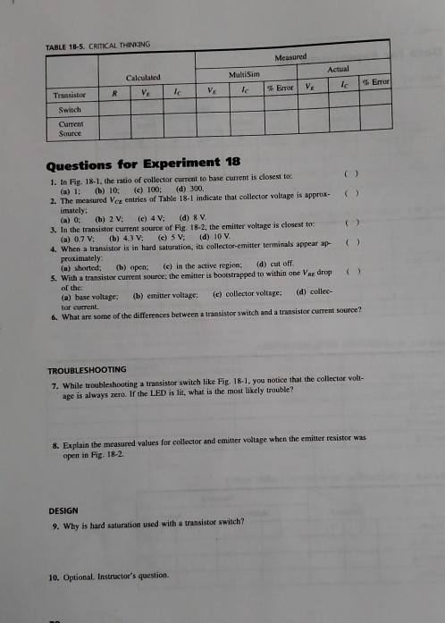 Solved Experiment LED Drivers The simplest way to use a | Chegg.com