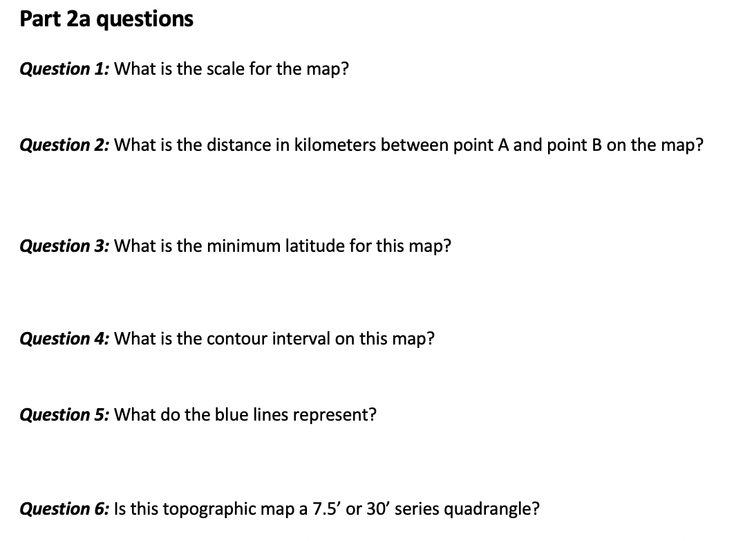 Solved Part 2a questions Question 1: What is the scale for | Chegg.com