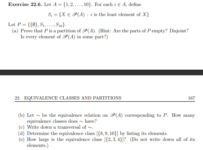 Solved Exercise 22.6. Let A={1,2,…,10}. For each i∈A, define | Chegg.com