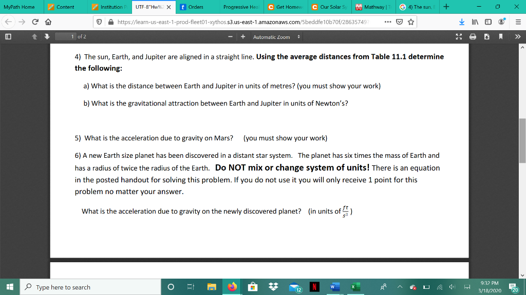 Solved MyPath Home Content Institution UTF-8"Hw% X t Orders | Chegg.com