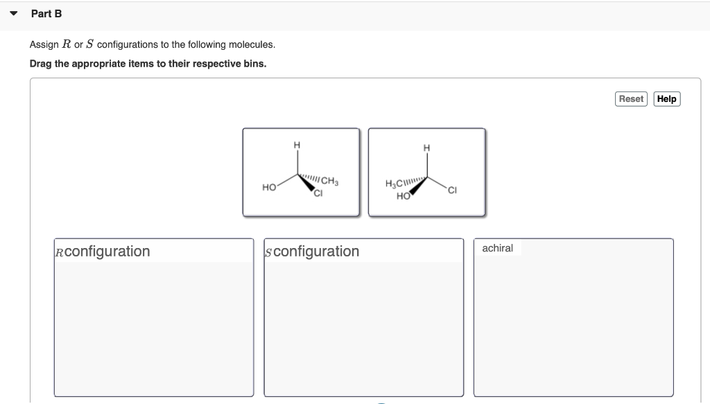 Solved Part A Assign R or S configurations to the following | Chegg.com