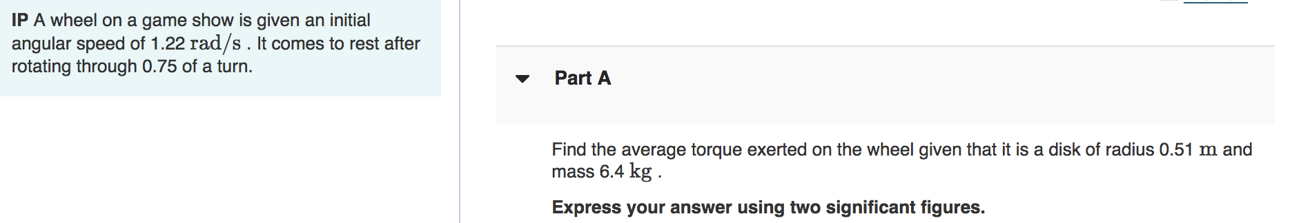 Solved IP A wheel on a game show is given an initial angular | Chegg.com