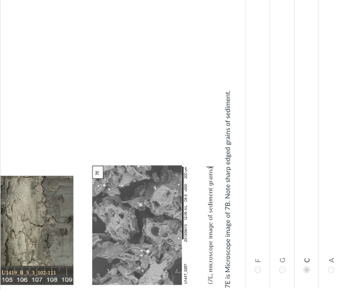 ' A. Description: Volcanic Ash. Layers of sediment | Chegg.com