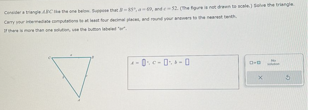 Solved Consider a triangle ABC like the one below. Suppose | Chegg.com
