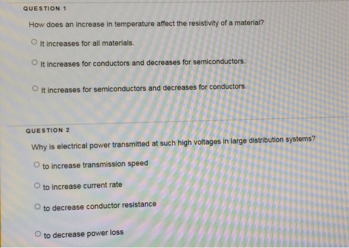 Solved How does an increase in temperature affect the | Chegg.com