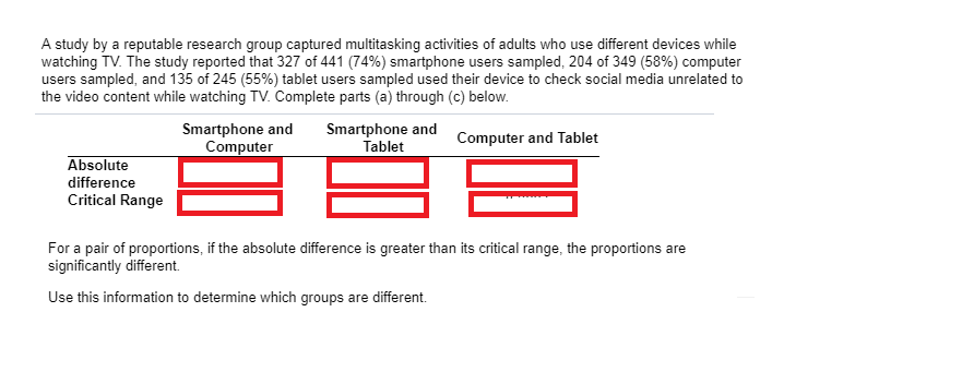 c. If appropriate, use the Marascuilo procedure | Chegg.com