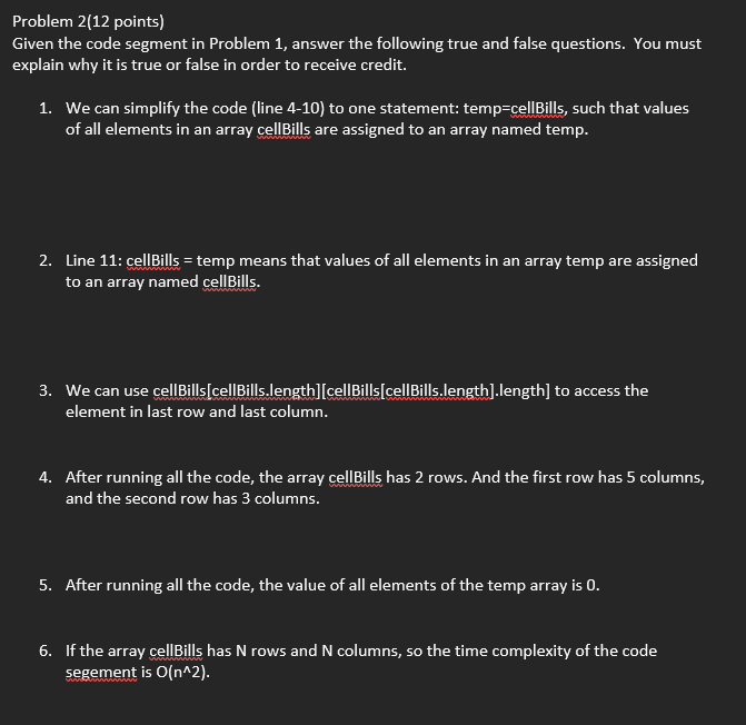 Solved Hello this is in Java. Thank you. Code Statement | Chegg.com