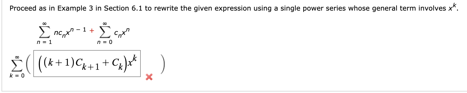 Proceed as in Example 3 in Section 6.1 to rewrite the | Chegg.com