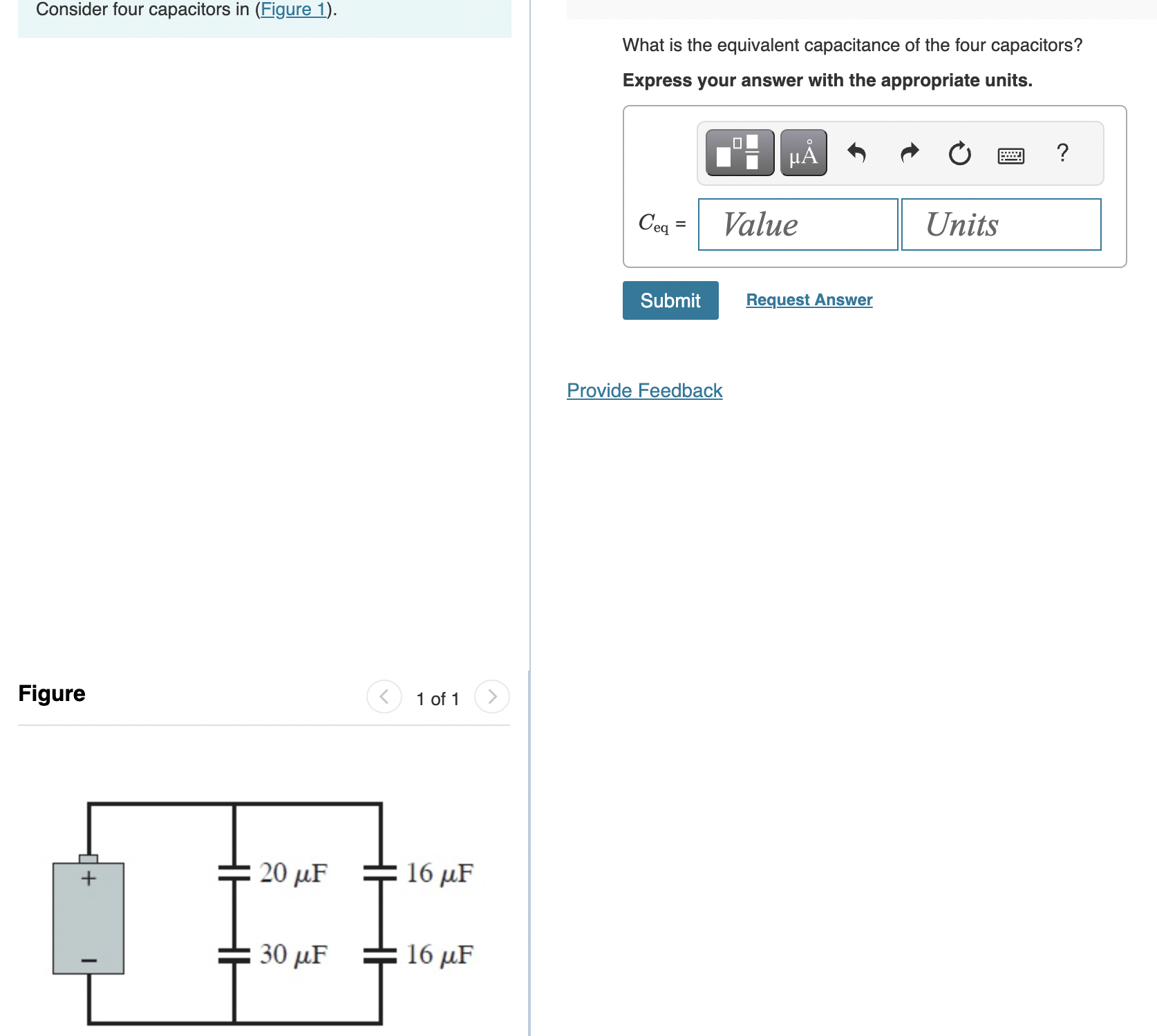 Solved Consider four capacitors in What is the equivalent | Chegg.com Solved Consider four capacitors in What is the equivalent | Chegg.com