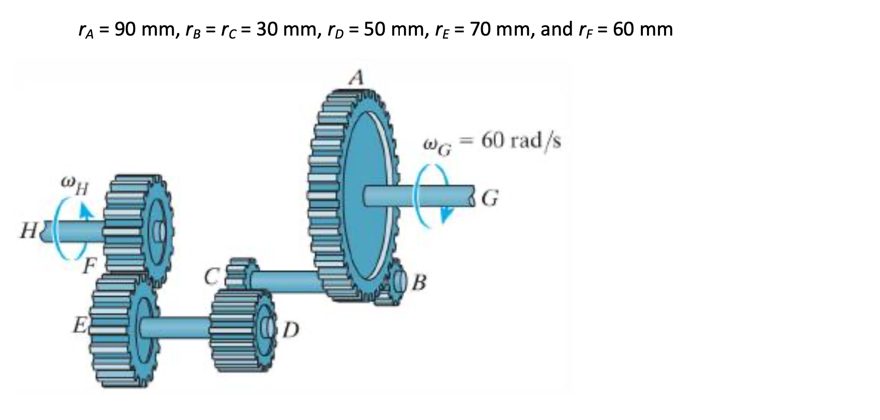 Solved The gear train below represents “reverse” for a | Chegg.com