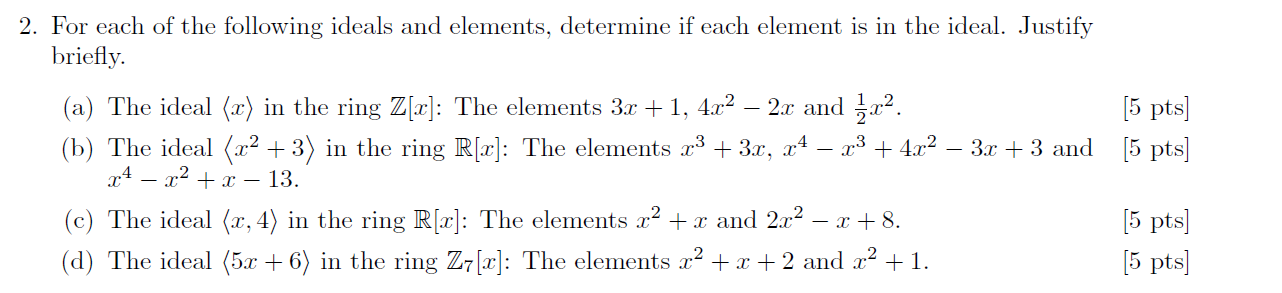 Solved Concepts: Basic concepts emphasized: - Ideals. - | Chegg.com