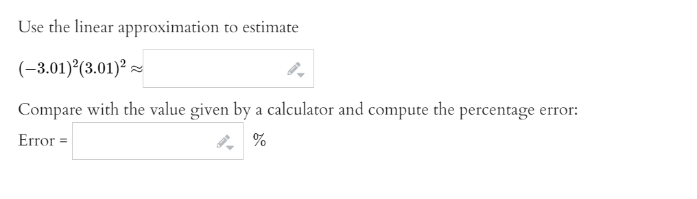 Solved Use the linear approximation to estimate | Chegg.com
