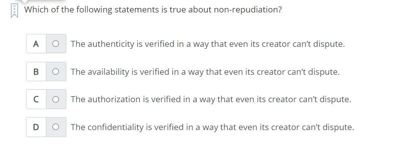 Solved Which of the following statements is true about | Chegg.com