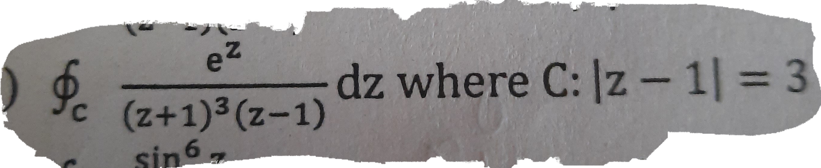 Solved c z 1 3 z 1 ezdz Where C z 1 3 Chegg