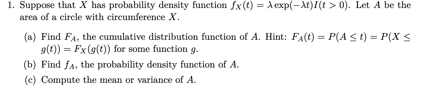 Solved Suppose that X has probability density function fX | Chegg.com