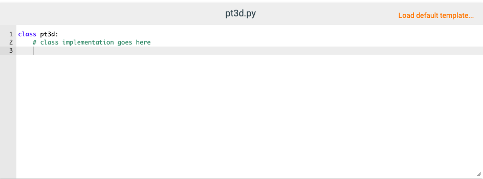 Solved 11.26 3-D point class For this lab you will create a | Chegg.com