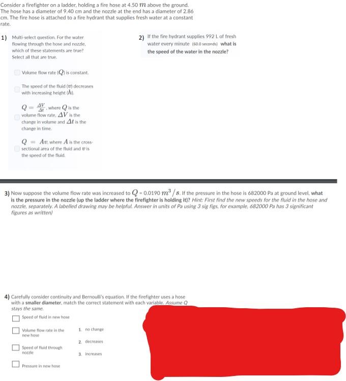 Solved Consider a firefighter on a ladder, holding a fire | Chegg.com