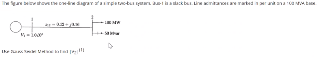 Solved The figure below shows the one-line diagram of a | Chegg.com