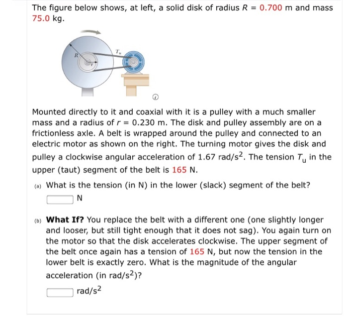 Solved The figure below shows, at left, a solid disk of | Chegg.com