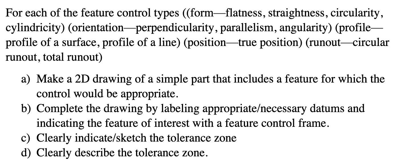 Solve for all parts please for each control type .. | Chegg.com