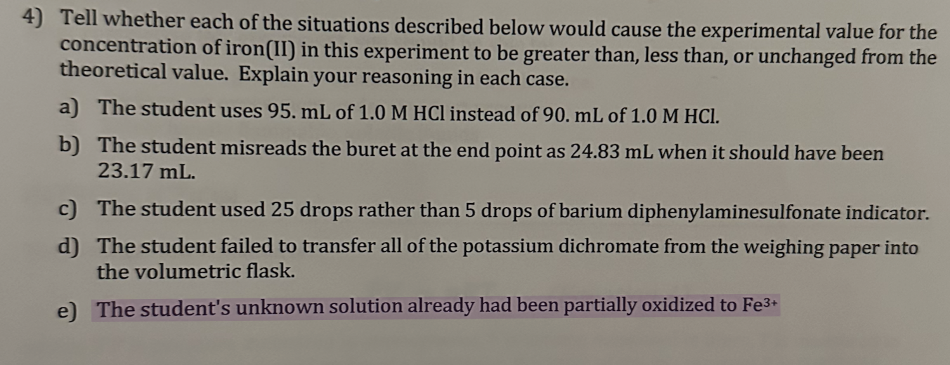 Solved Tell whether each of ﻿the situations described below | Chegg.com