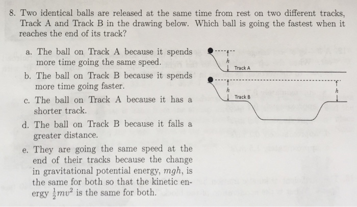 Solved Two identical balls are released at the same time | Chegg.com