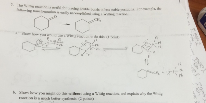 Solved The Wittig reaction is useful for placing double | Chegg.com
