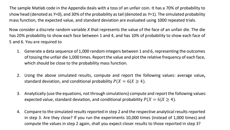 Solved The sample Matlab code in the Appendix deals with a | Chegg.com