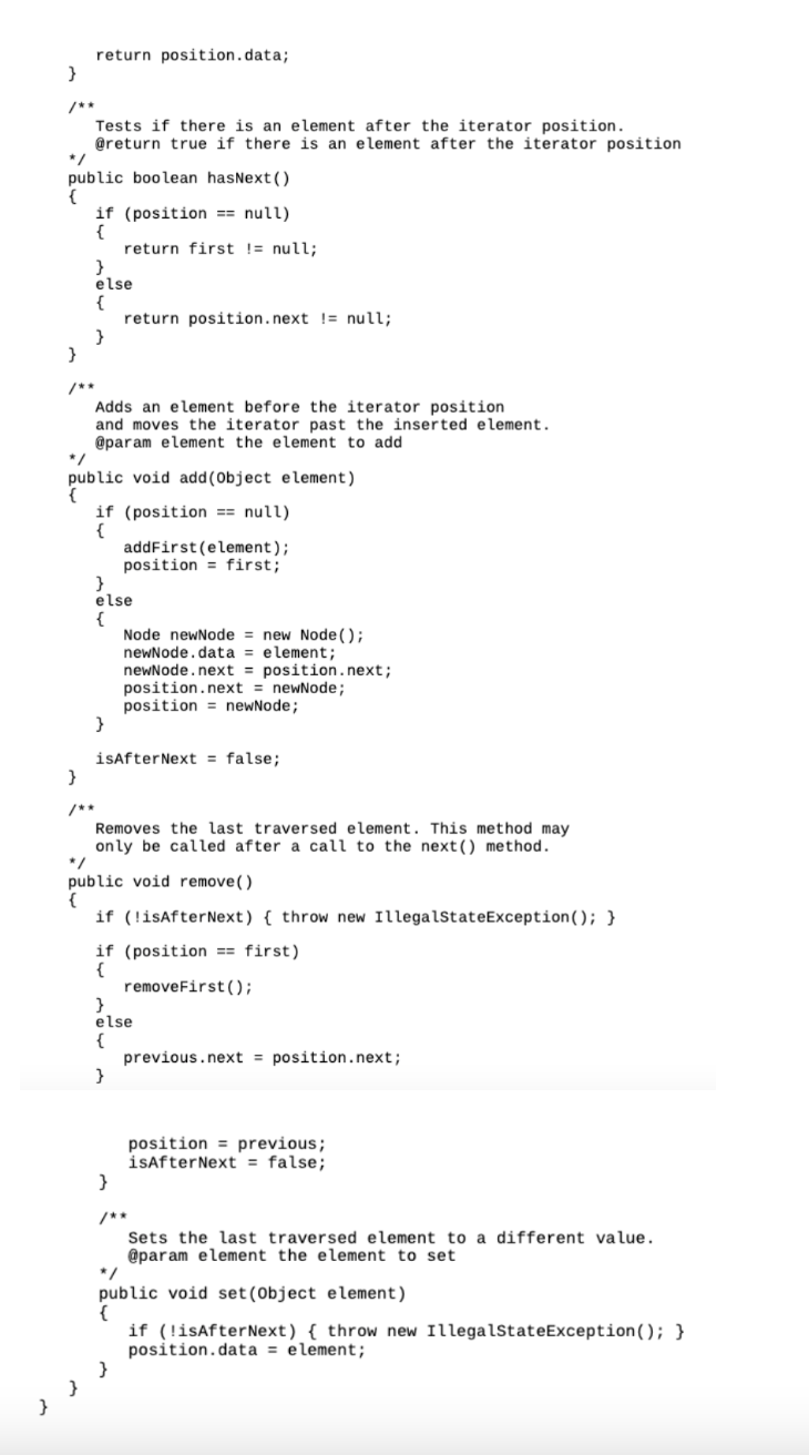 Solved his lab we will start with the example linked list | Chegg.com