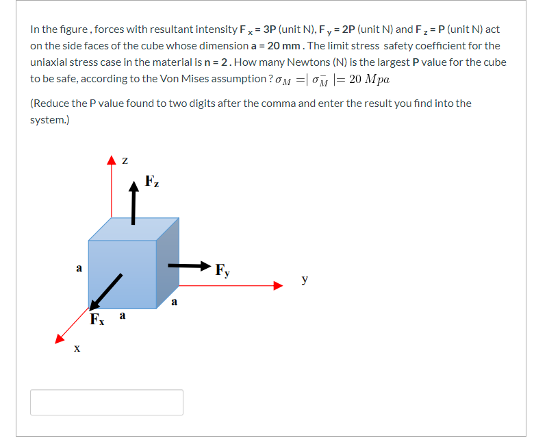 Solved In the figure, forces with resultant intensity Fx = | Chegg.com