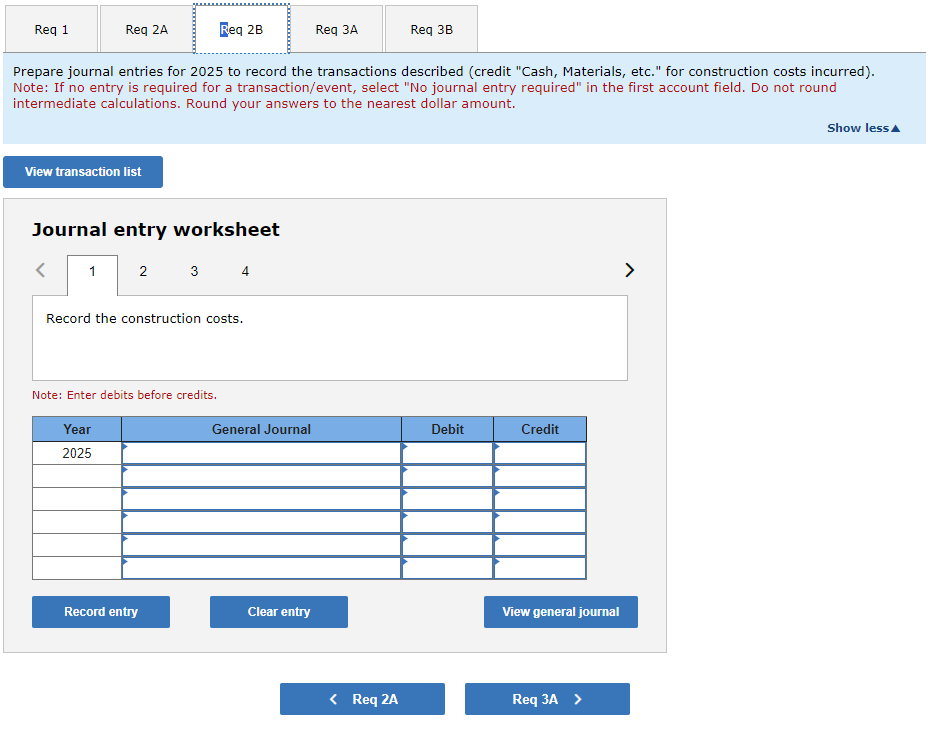 Solved Srepare journal entries for 2025 to record the | Chegg.com