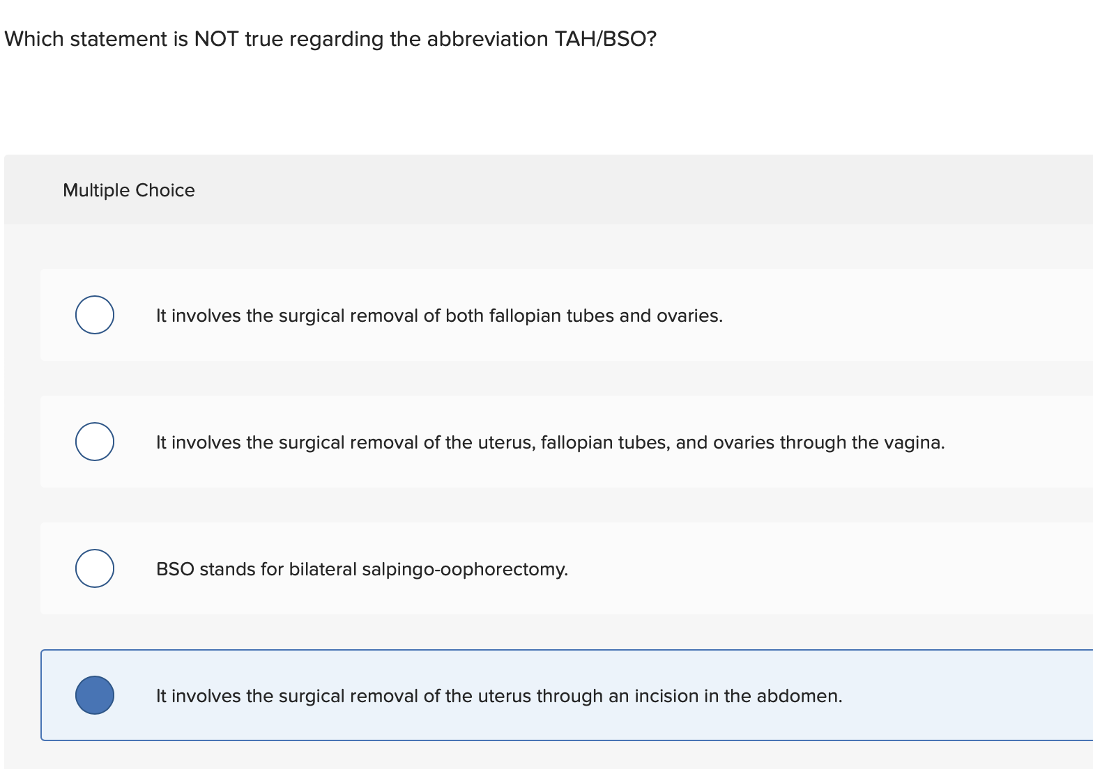 Solved Which statement is NOT true regarding the | Chegg.com
